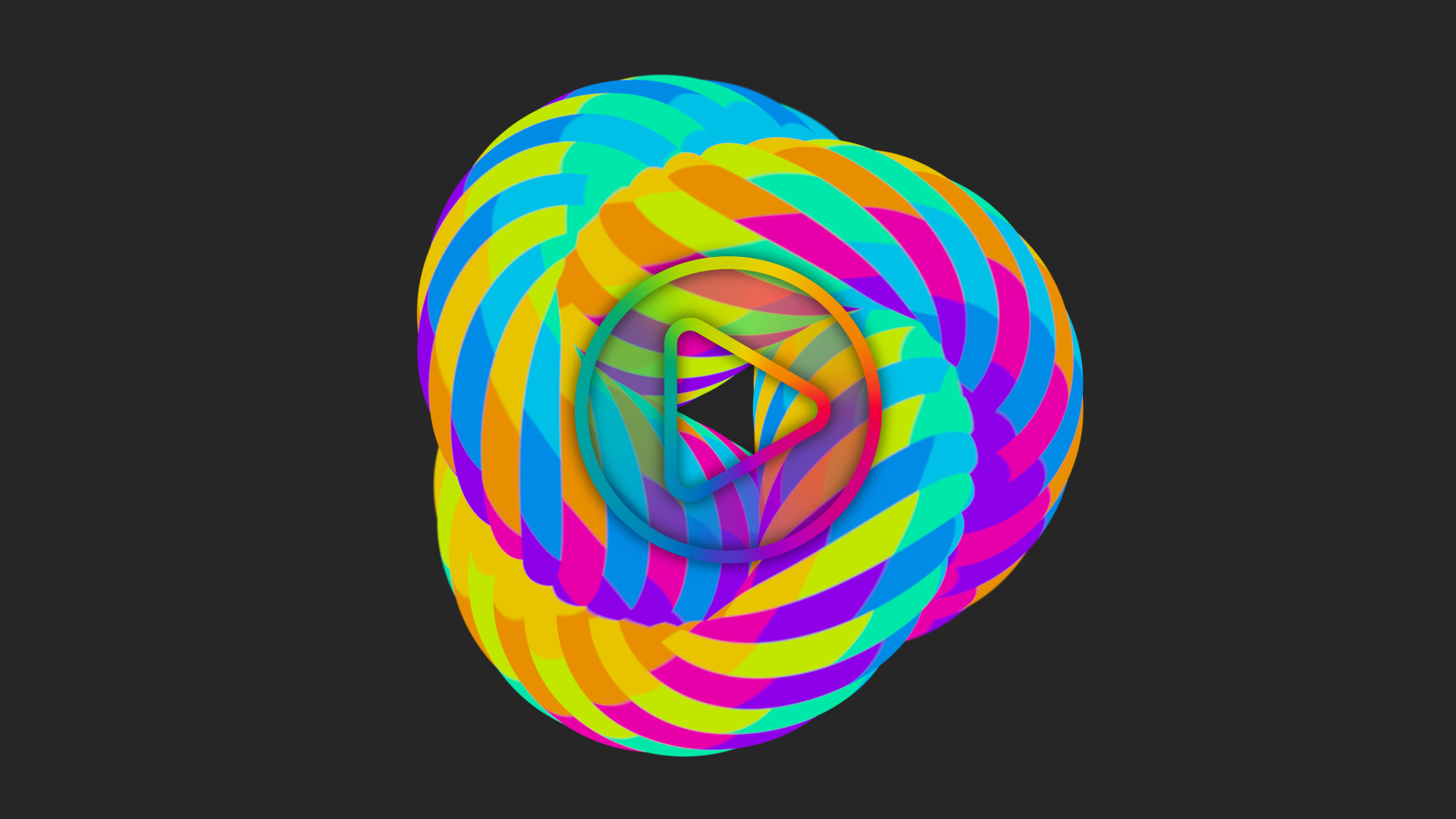 Animation: Rainbow Torus Spirals (1/7) - Phase Transitions